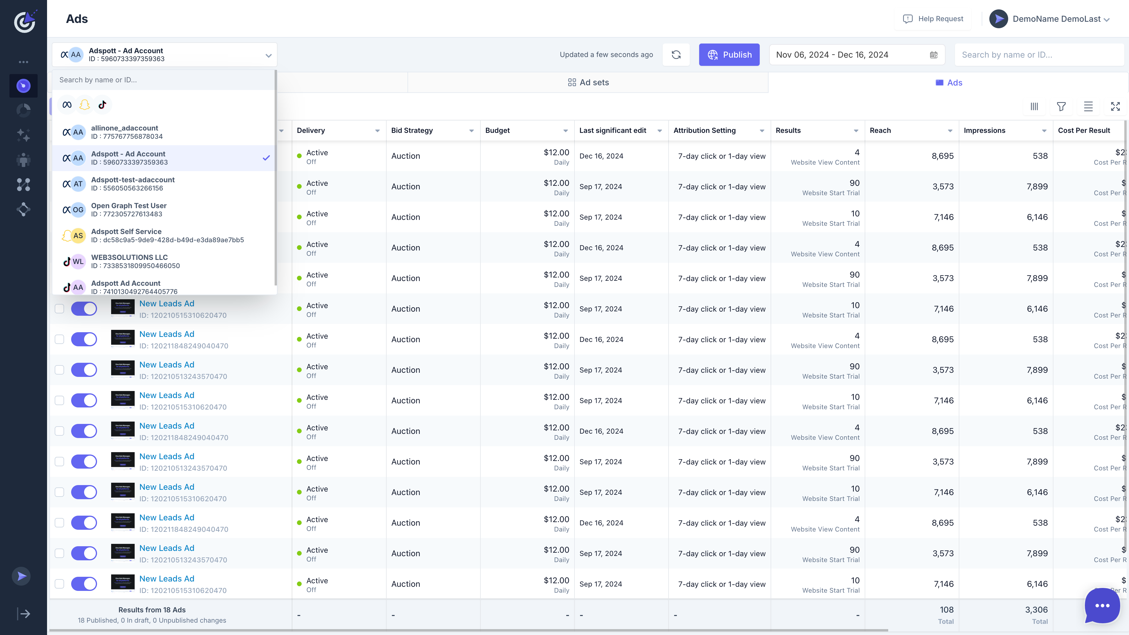 One Ads Manger, for all platforms
